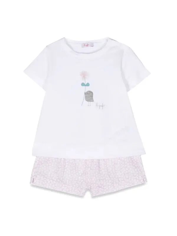 IL GUFO Two-piece Set With Printed Shorts
