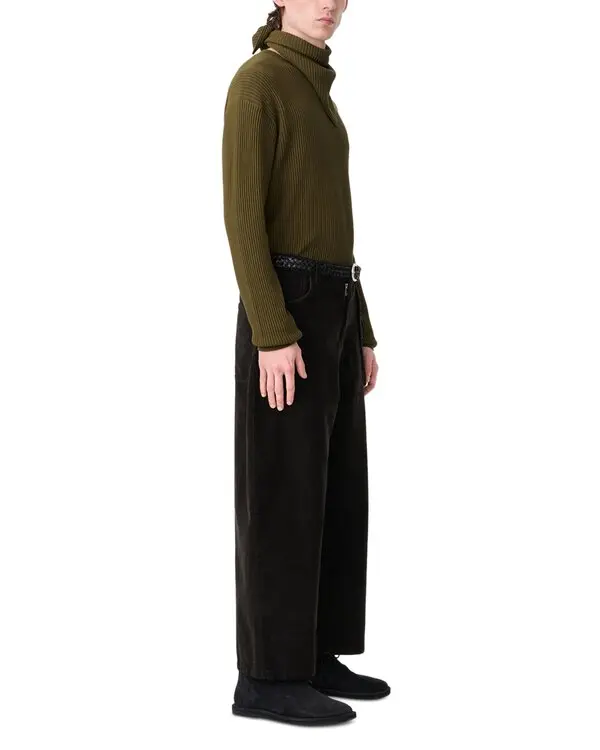 Studio Nicholson Slim Cotton Ribbed Turtleneck Sweater