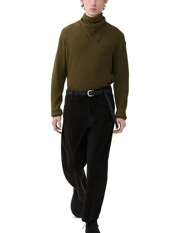 Studio Nicholson Slim Cotton Ribbed Turtleneck Sweater
