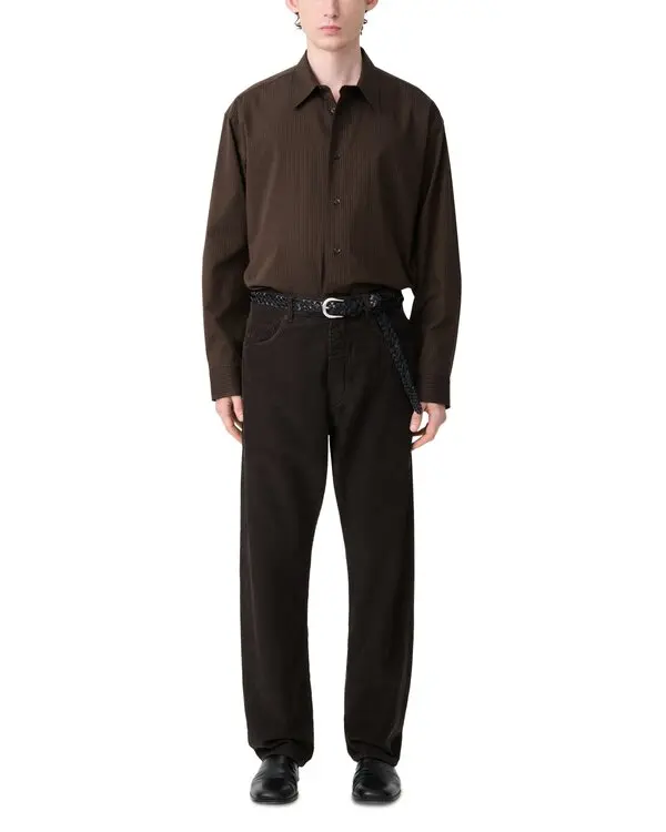 Studio Nicholson Classic Cotton Relaxed Point Collar Shirt