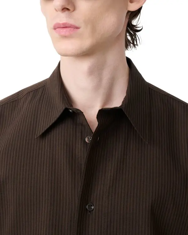 Studio Nicholson Classic Cotton Relaxed Point Collar Shirt
