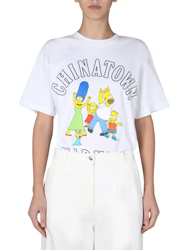 CHINATOWN MARKET X THE SIMPSONS Graphic Cotton T-shirt - White