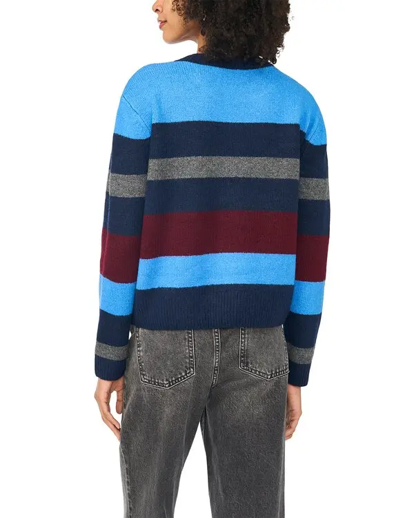 Vince Camuto Striped Crewneck Sweater