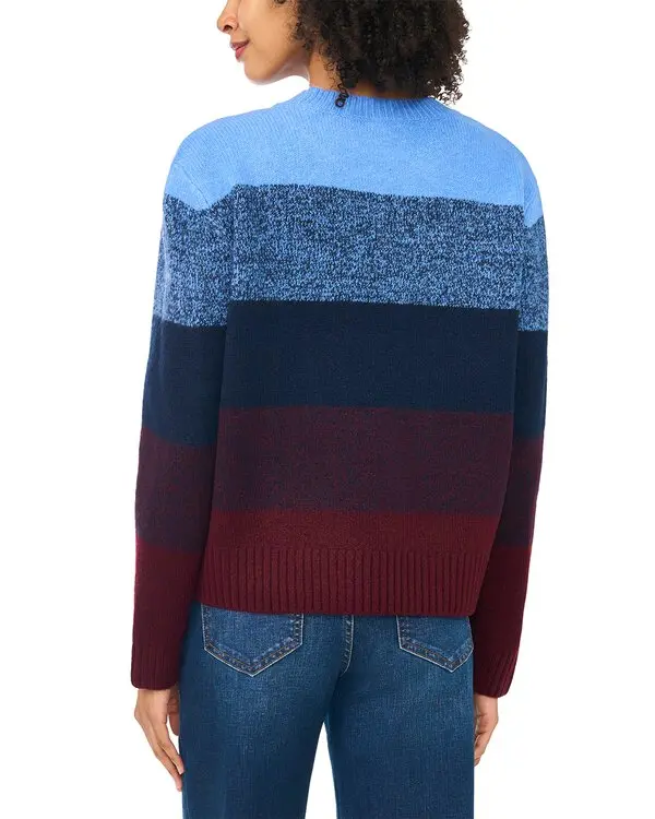 Vince Camuto Striped Crewneck Sweater