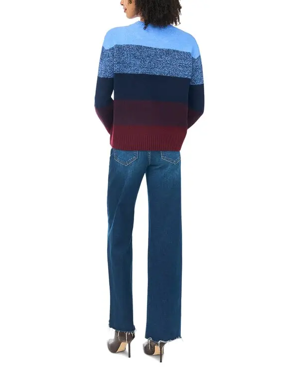 Vince Camuto Striped Crewneck Sweater