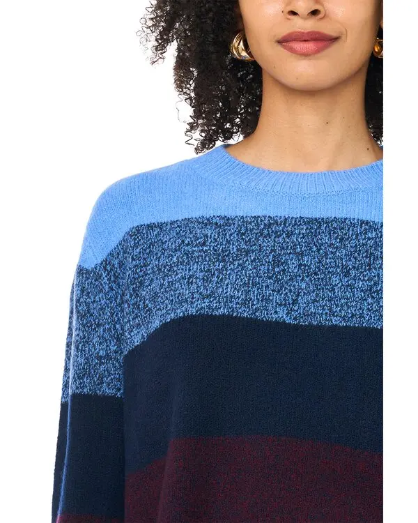 Vince Camuto Striped Crewneck Sweater