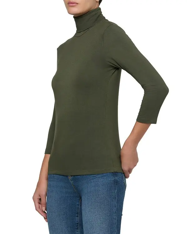L'Agence Aja Turtleneck Three Quarter Sleeve Top