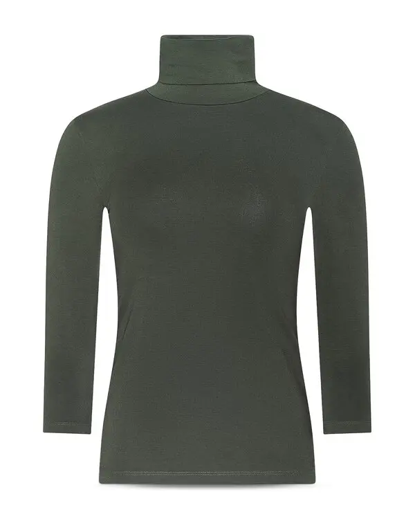 L'Agence Aja Turtleneck Three Quarter Sleeve Top