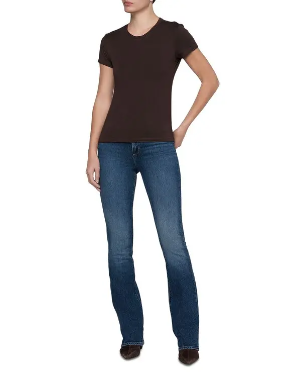 L'Agence Ressi Short Sleeve Crewneck Tee