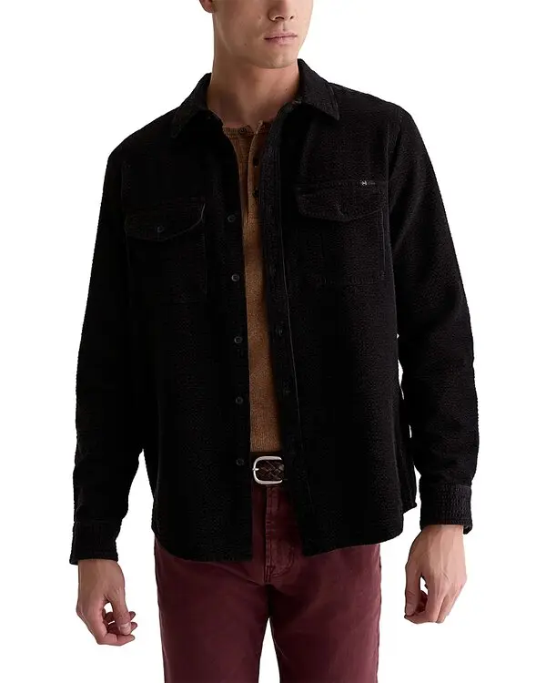 Ag Miller Cotton Pocket Shirt - Black
