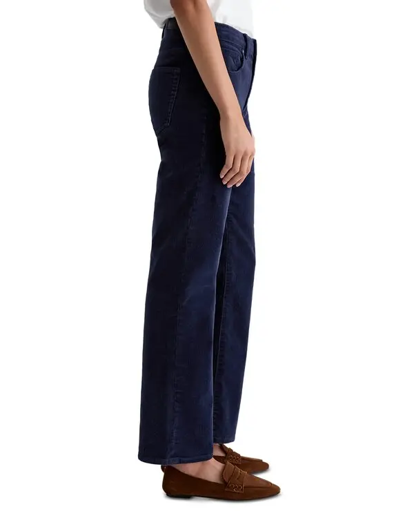 Ag Brinley Mid Rise Straight Corduroy Jeans - Deep Trenches