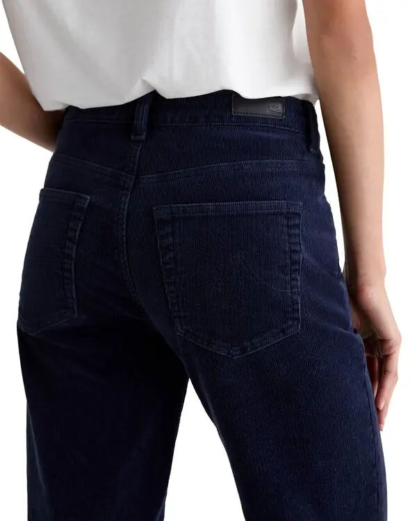 Ag Brinley Mid Rise Straight Corduroy Jeans - Deep Trenches