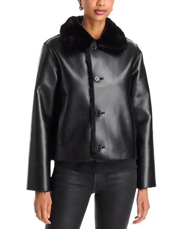 Generation Love Delphine Reversible Faux Fur Coat