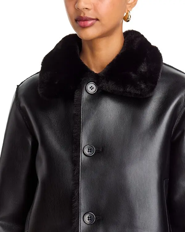 Generation Love Delphine Reversible Faux Fur Coat