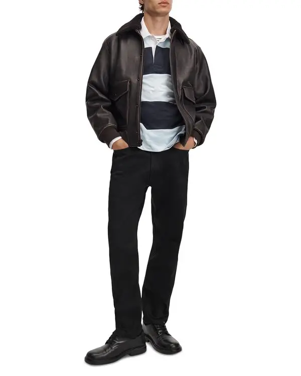 Rag & Bone Classic Cotton Bold Stripe Rugby Polo Shirt