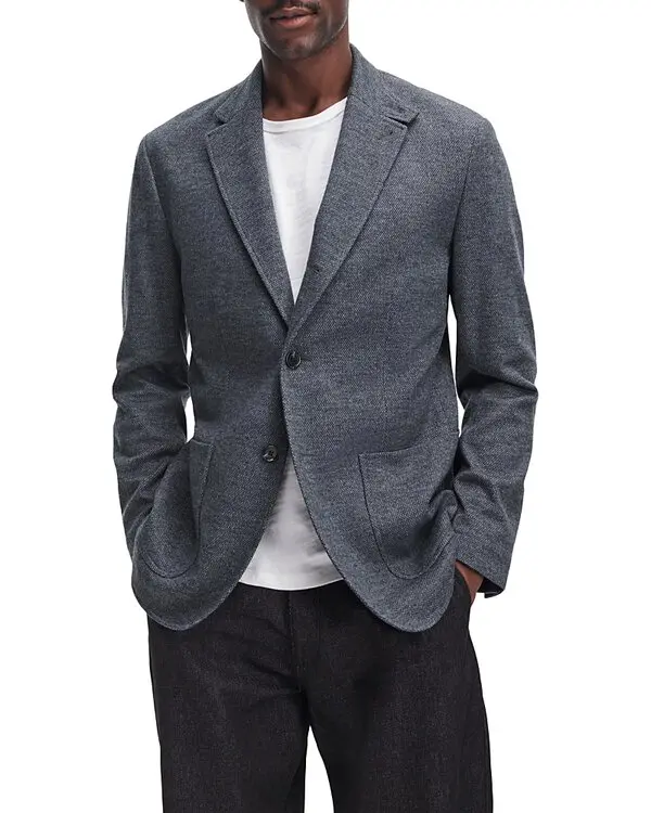 Rag & Bone Becker Cotton Blend Knit Sport Coat - Grey