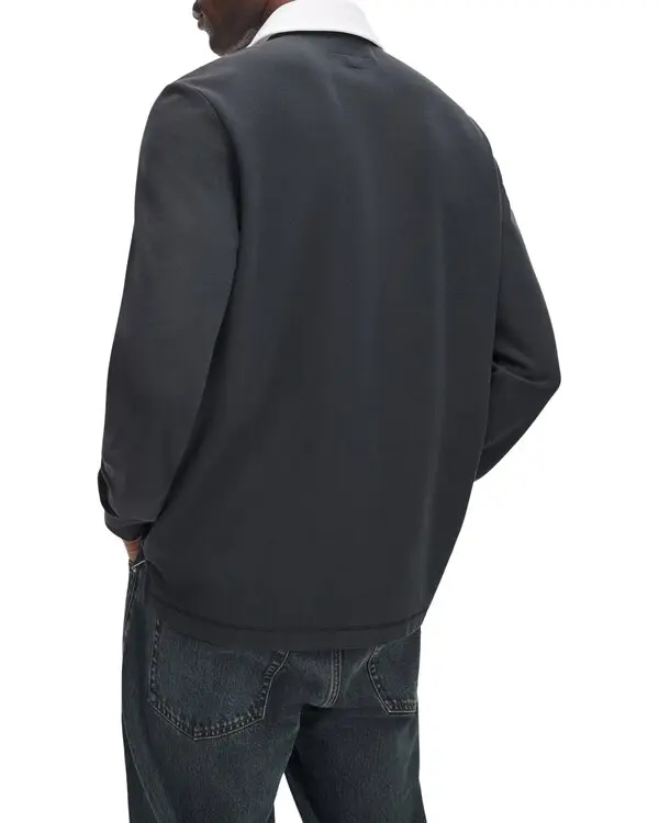 Rag & Bone Classic Cotton Solid Pique Polo Shirt