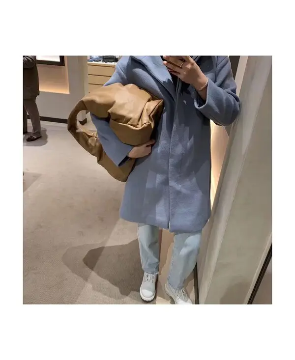 Bottega Veneta Gathered Open Top Shoulder Bag