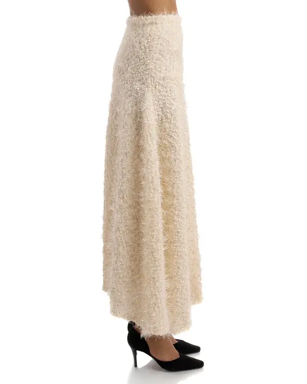 LIBEROWE Ingrid Chenille Tweed Midi Skirt