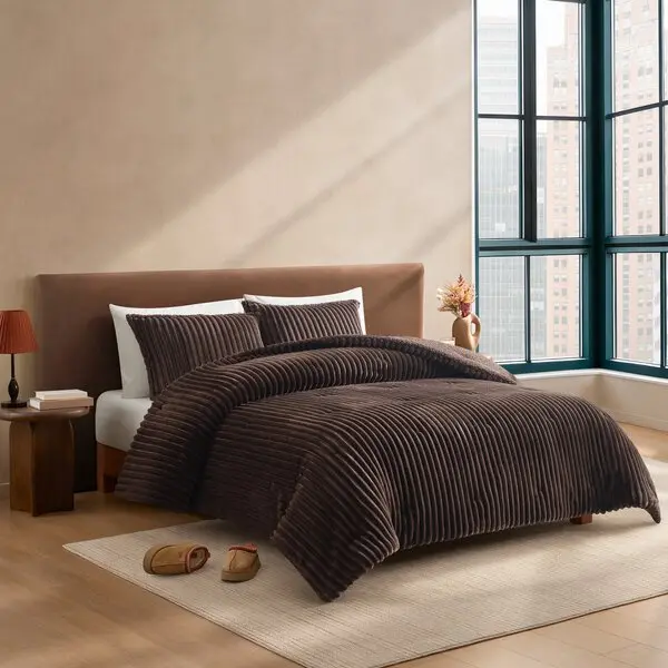 UGG Avery Ribbed Comforter Set, Full/queen