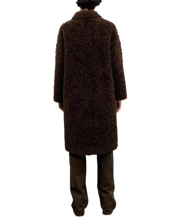 Gerard Darel Asta Long Teddy Coat