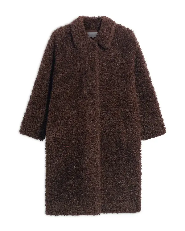 Gerard Darel Asta Long Teddy Coat
