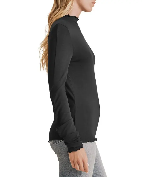 Splendid Long Sleeve Mock Neck Top