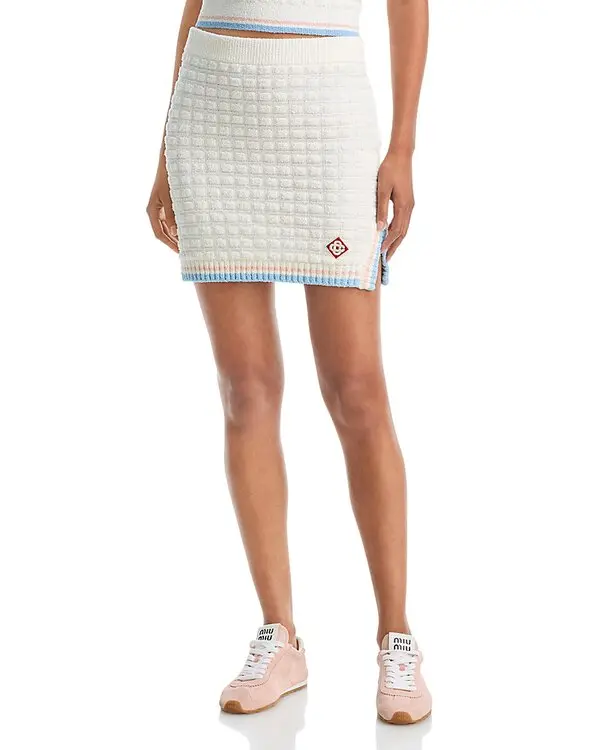 Casablanca Boucle Tennis Mini Skirt