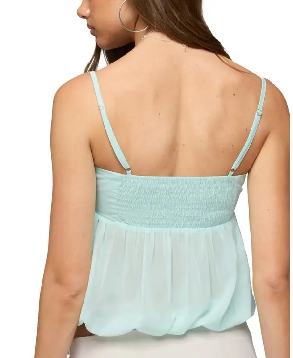 EDIKTED Helena Chiffon Bubble Top