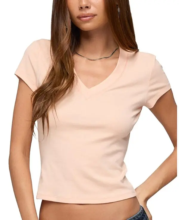 EDIKTED Terrezina V Neck T-shirt