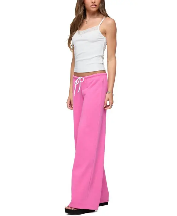 EDIKTED Callista Straight Leg Sweatpants