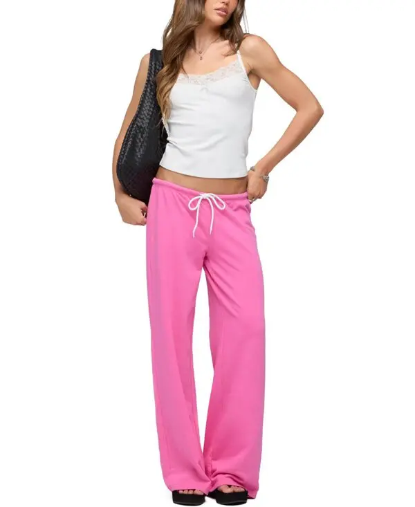 EDIKTED Callista Straight Leg Sweatpants