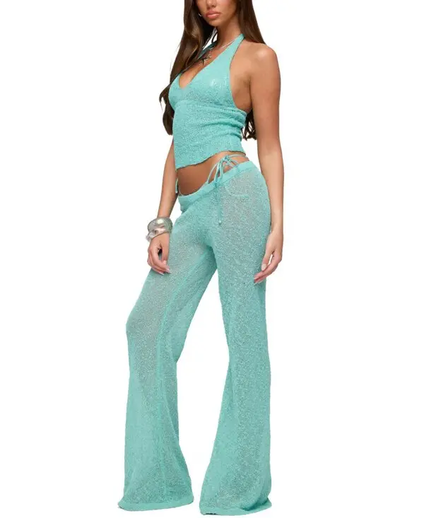EDIKTED Bena Textured Knit Halter Top