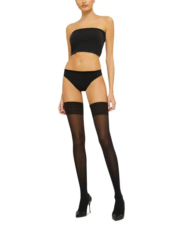 Wolford Velvet De Luxe 50 Stay Up Thigh Highs