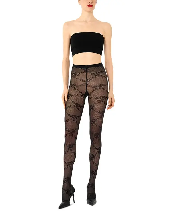 Wolford Floral Lace Tights