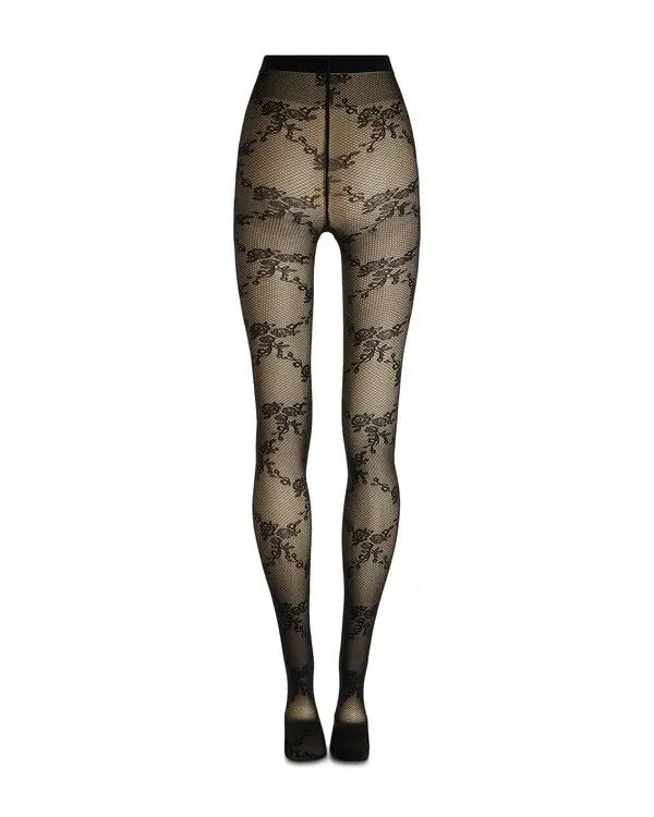 Wolford Floral Lace Tights