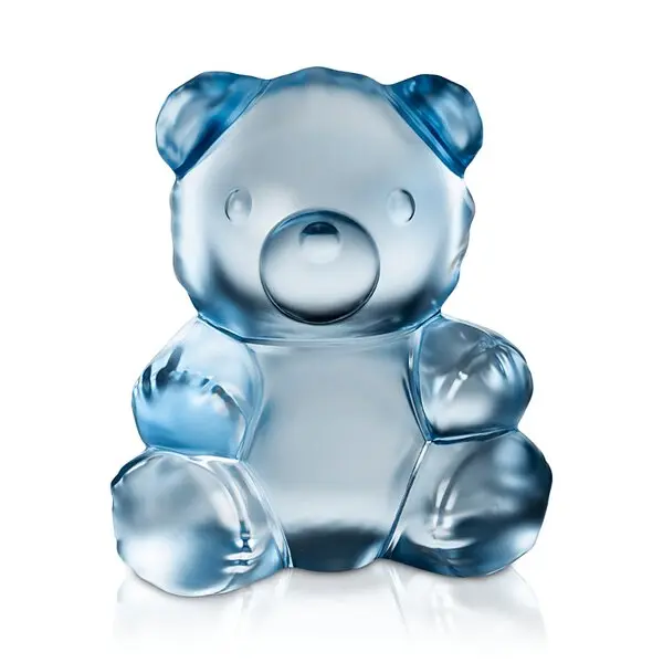 Lalique Teddy Air Luster Large Sculpture - Blue