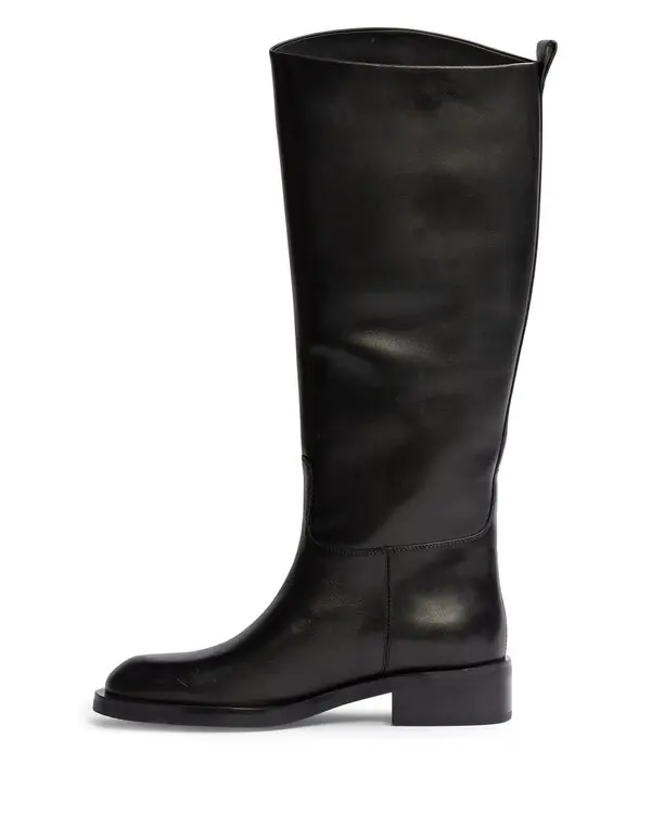 BLACK SUEDE STUDIO Pace Leather Riding Boots