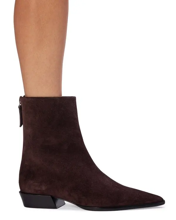 BLACK SUEDE STUDIO Pointed Toe Ankle Boots