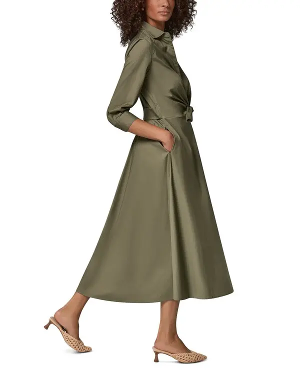 DONNA KARAN WEEKEND Cotton Stretch Shirtdress