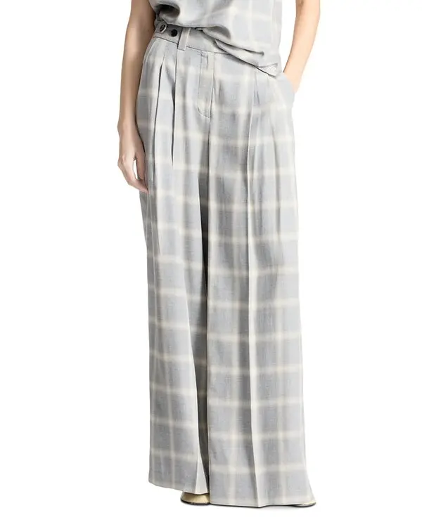 SAINT ART Kingsley Pleated Wide Leg Pants