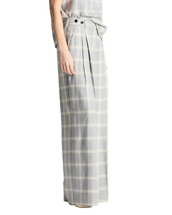 SAINT ART Kingsley Pleated Wide Leg Pants