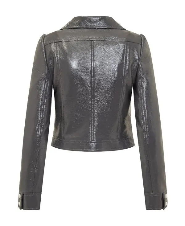 COURREGES Courrèges Vinyl Collared Button-up Jacket
