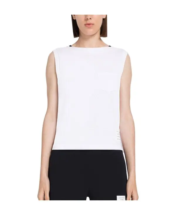 Thom Browne Stripe-detailed Tank Top