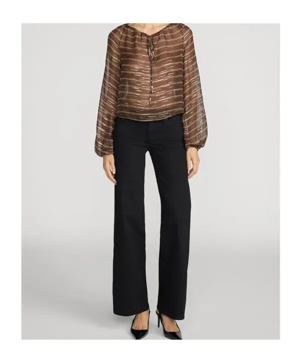 FRAME Le Slim Palazzo Jeans - Black