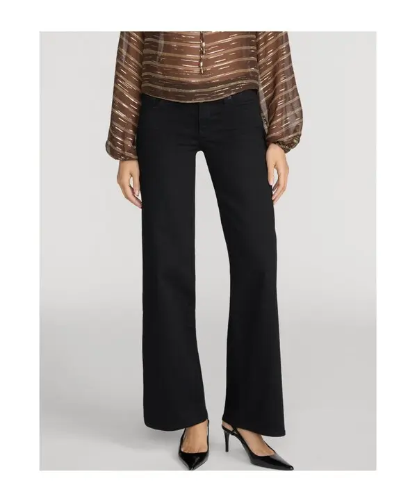 FRAME Le Slim Palazzo Jeans - Black