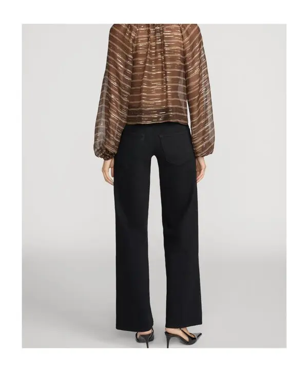 FRAME Le Slim Palazzo Jeans - Black