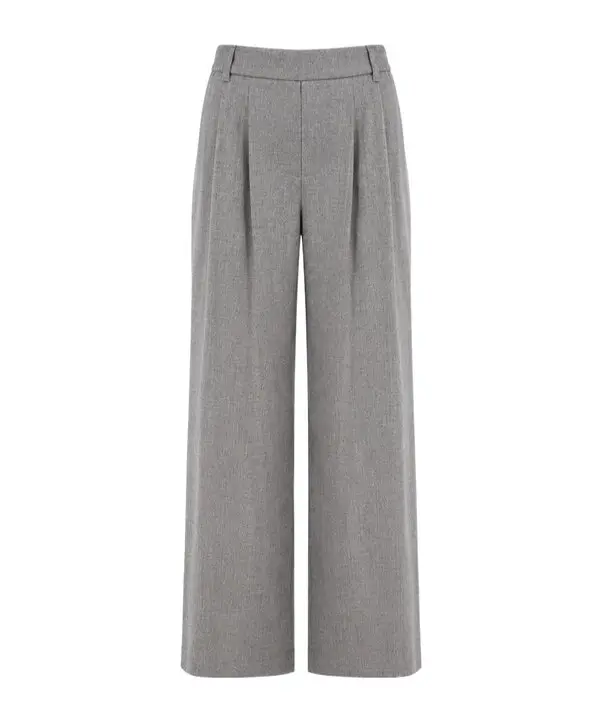 Ermanno Scervino Pleated Wide-leg Pants - Grey