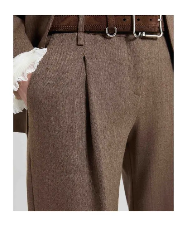 Ermanno Scervino Palazzo Trousers In Fresco Wool