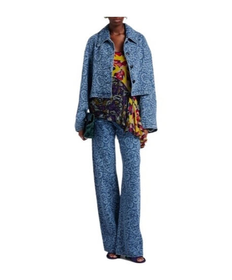 Dries Van Noten Floral Wide-leg Jeans